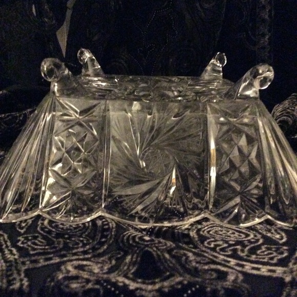 Accents | Beautiful Crysta Square Dish With Swirls Pattern | Poshmark